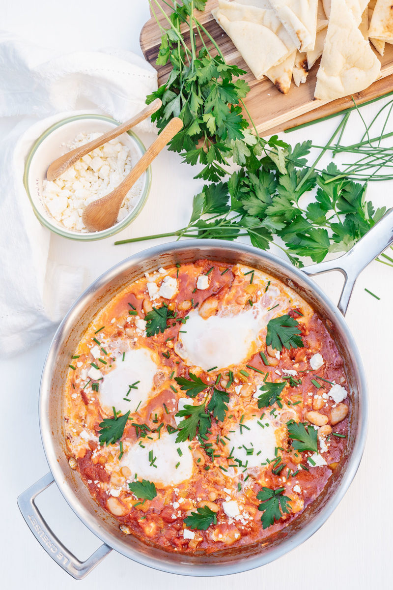 Easy One Pot Feta Chakchouka - Jen Elizabeth's Journals